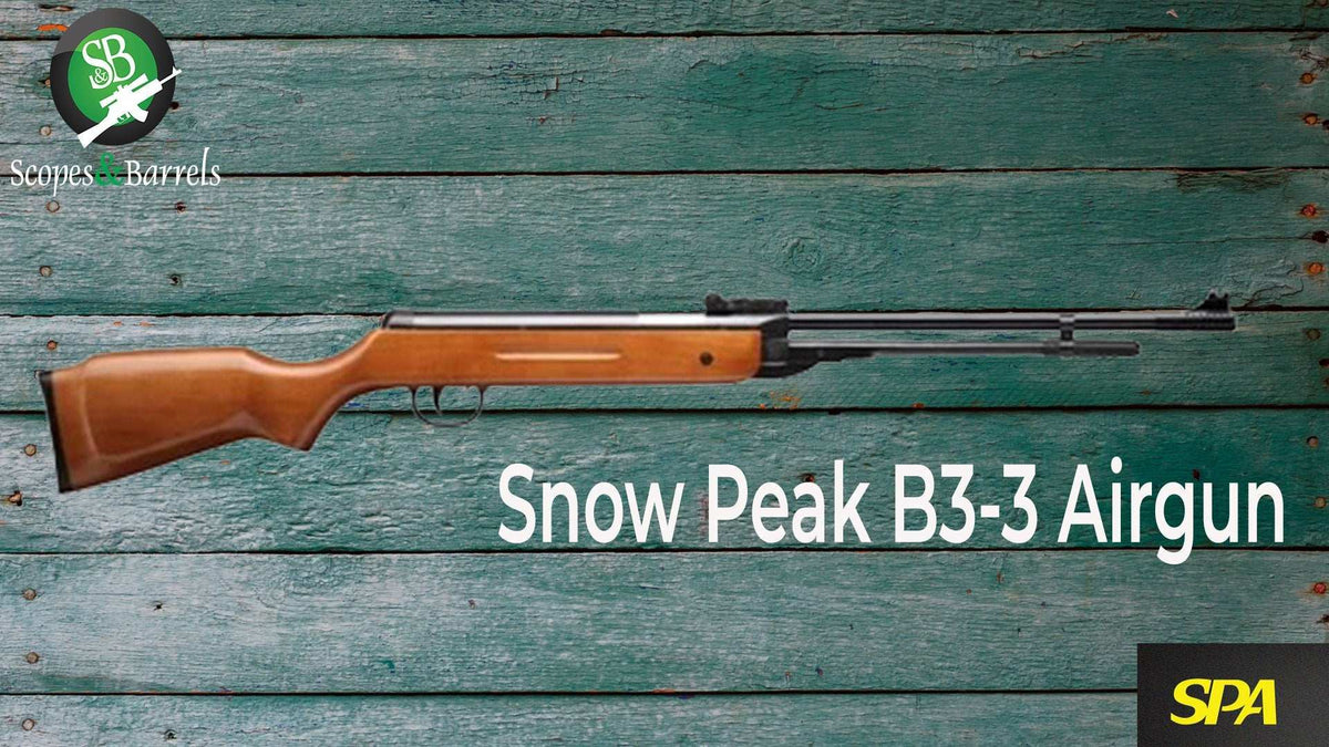 Snow Peak B3-3 Airgun Under Lever Action Wooden Stock .22 Cal – Scopes ...