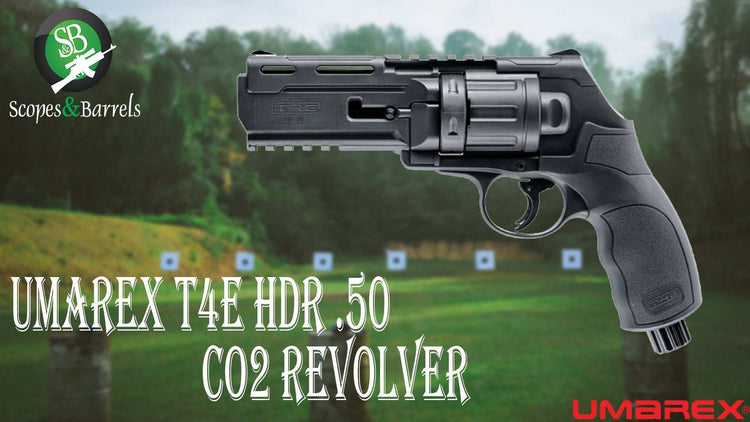 Umarex T4E HDR .50 Co2 Revolver. The HDR 50 is a revolver with visible ...