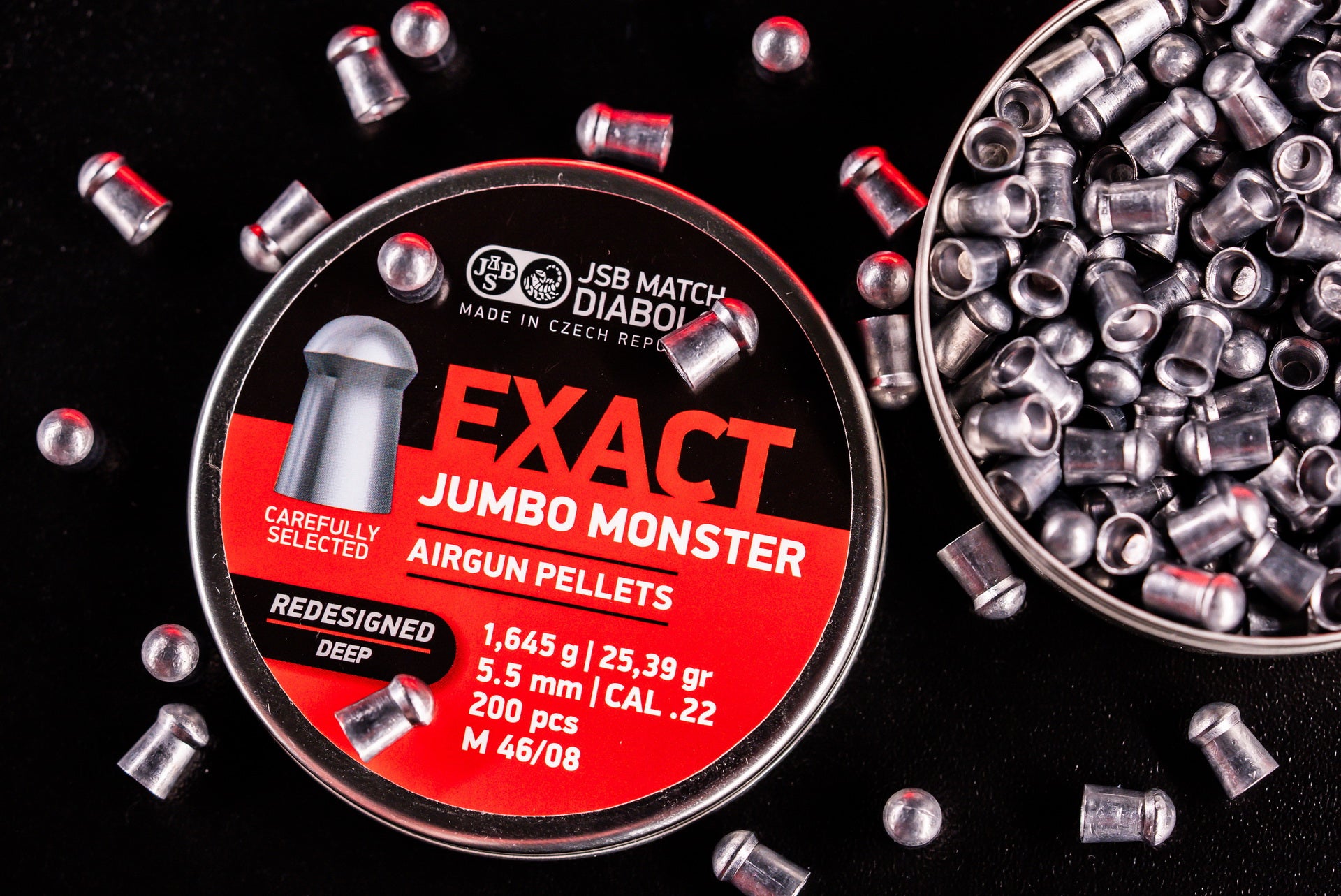 JSB Jumbo Monster Redesigned Deep 5.5mm | 1.645g | 25.39 gr | 200 Pcs – Scopes and Barrels