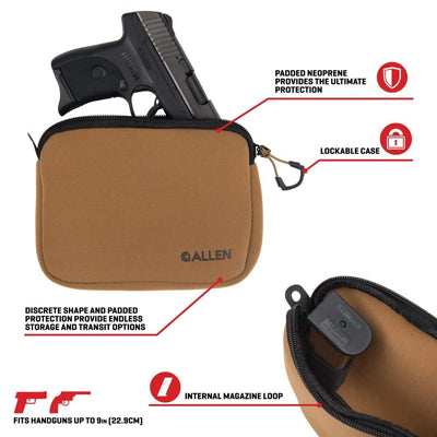 Neoprene Pistol Pouch for Compact Handguns - FDE – Scopes and Barrels