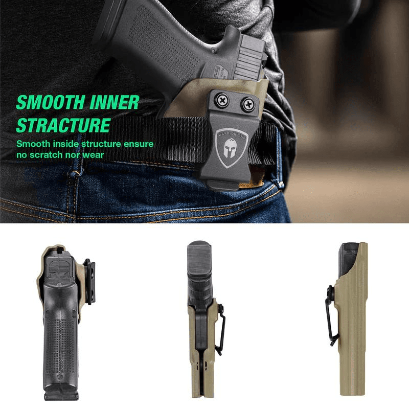 Gun & Flower Glock 17/22/31 IWB Kydex Holster (Tan) – Scopes and Barrels