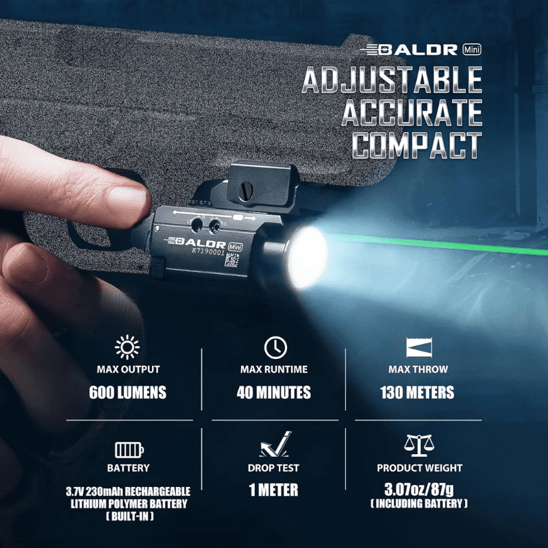 OLIGHT Baldr Mini 600 Lumens – Scopes and Barrels