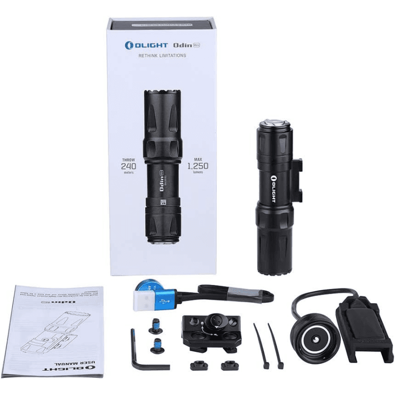 OLIGHT Odin Mini 1250 Lumens (Black) – Scopes and Barrels