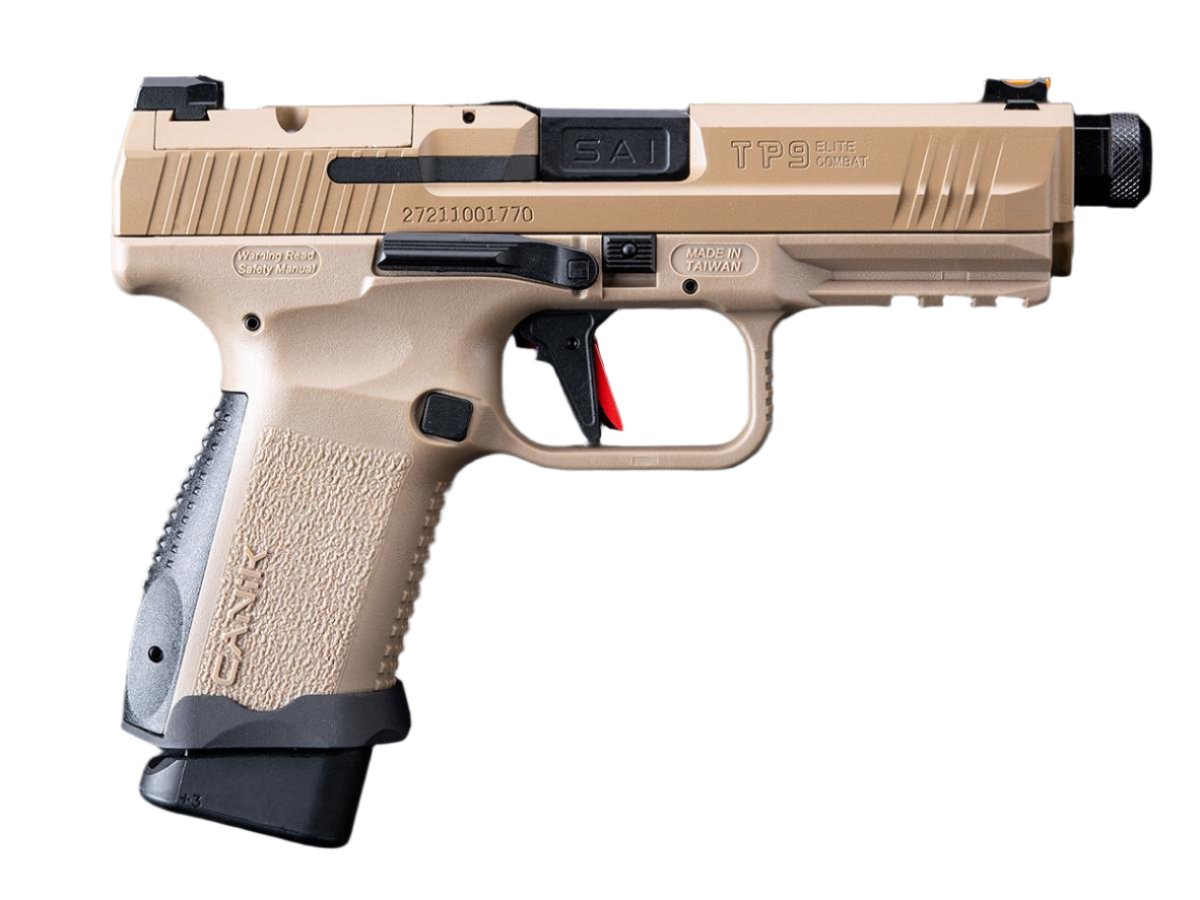 Canik TP9 Elite Combat GG Tan | Blowback – Scopes and Barrels