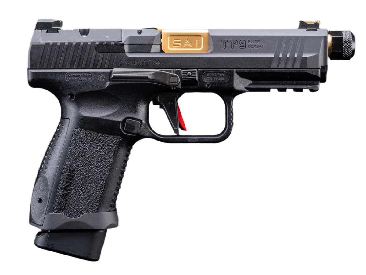 Canik TP9 Elite Combat GG Black Gold | Blowback – Scopes and Barrels