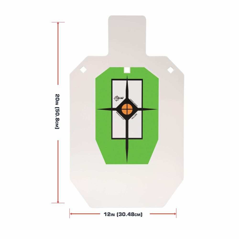 HARDROCK AR500 3/8 IN IPSC TARGET 20 X 12 INCH SILHOUETTE BY ALLEN ...