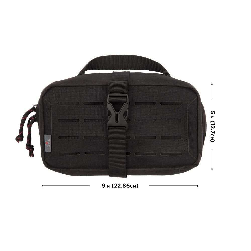 Tac-Six Detachment Tactical Accessory Pouch, Removable Back Panel, 9"L ...