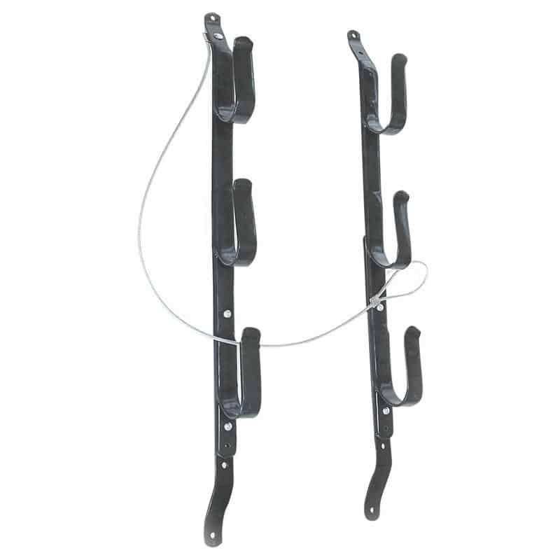 THREE GUN LOCKING GUN RACK – Scopes and Barrels