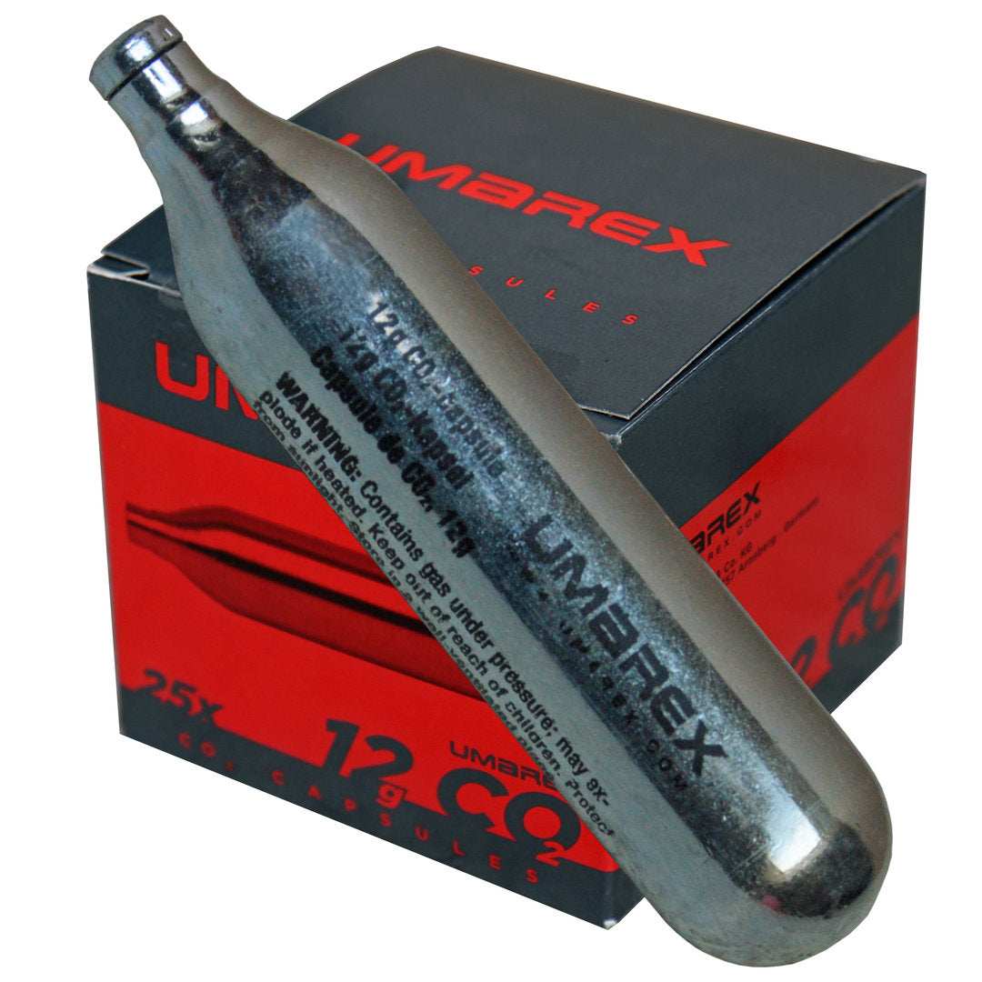 Umarex CO2 Capsules, content 12 g Pack of 25 – Scopes and Barrels